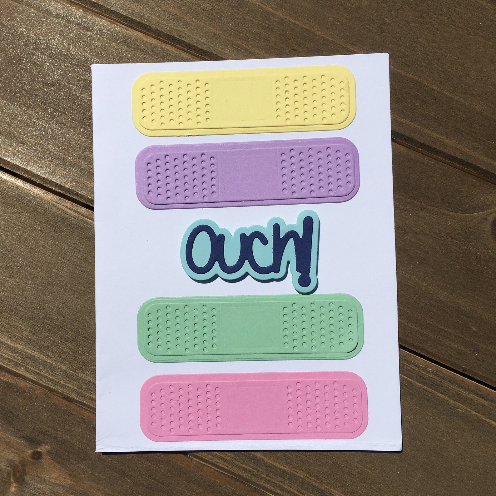 Bandage Card, Kids Get Well Card, Get Well Card, Injury Card - Etsy