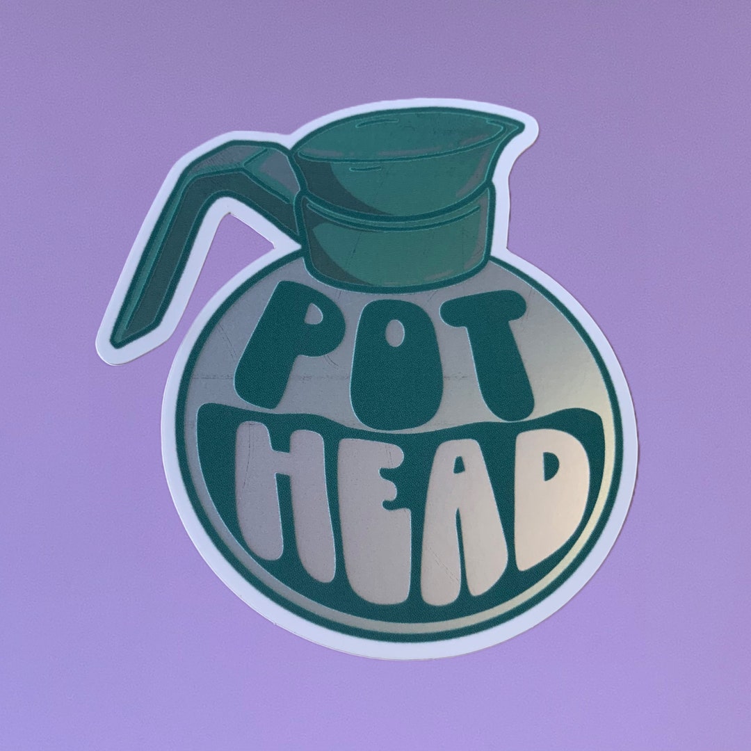 Pot Head Coffee Vinyl Sticker Magnet 3” Waterproof Weatherproof - Etsy