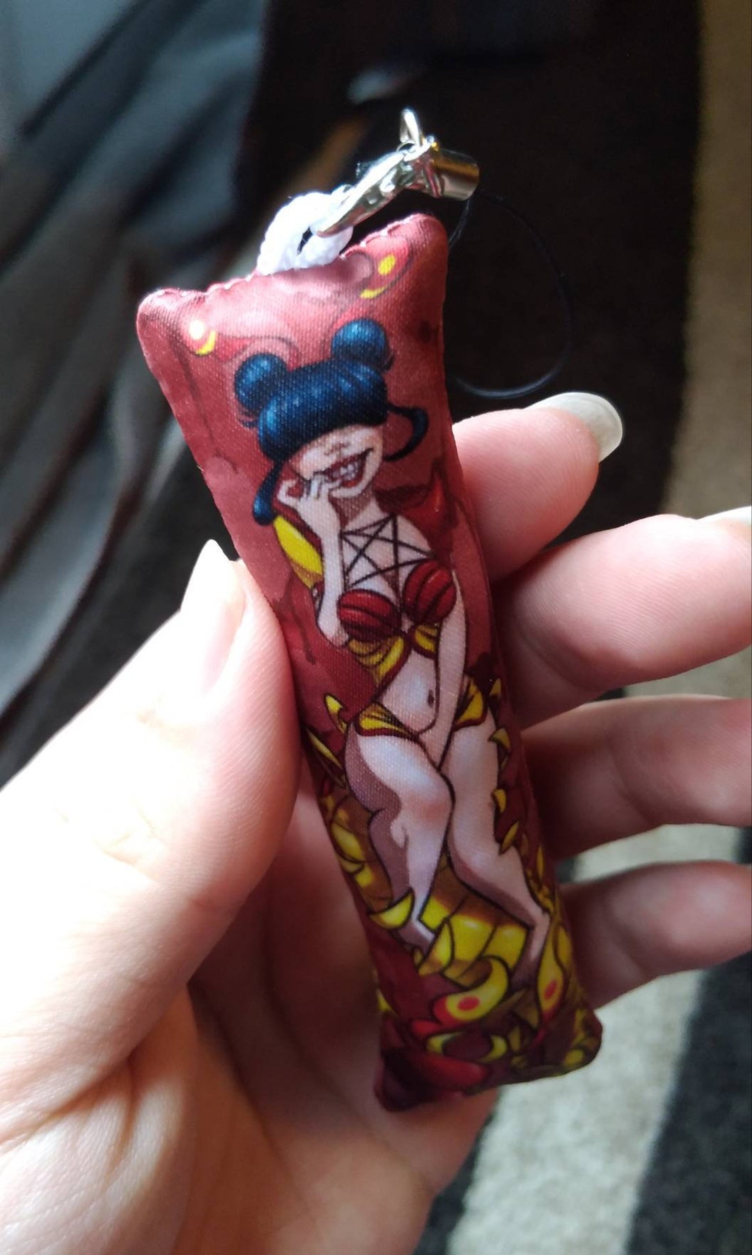 Mini Daki Scolipia Red Centipede Pillow Keychain - Etsy