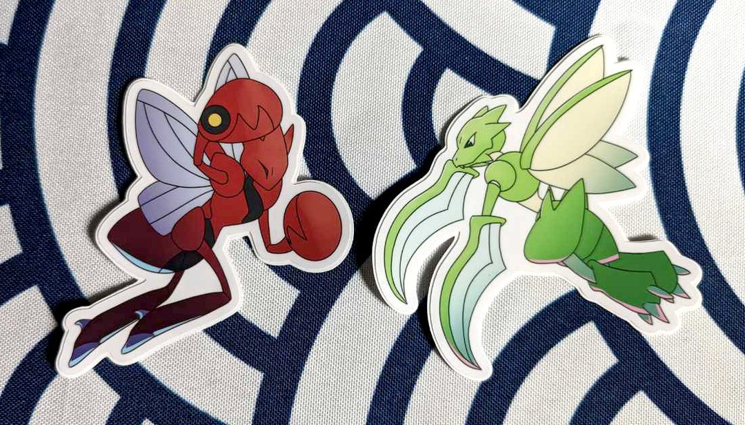 Scyther Scizor Pokemon 3 Vinyl Sticker - Etsy