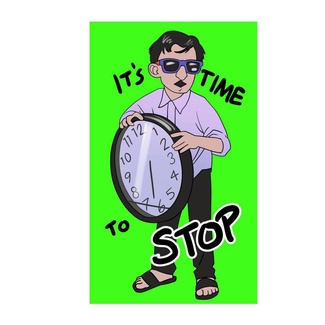 Filthy Frank it's Time to Stop Transparent | Etsy