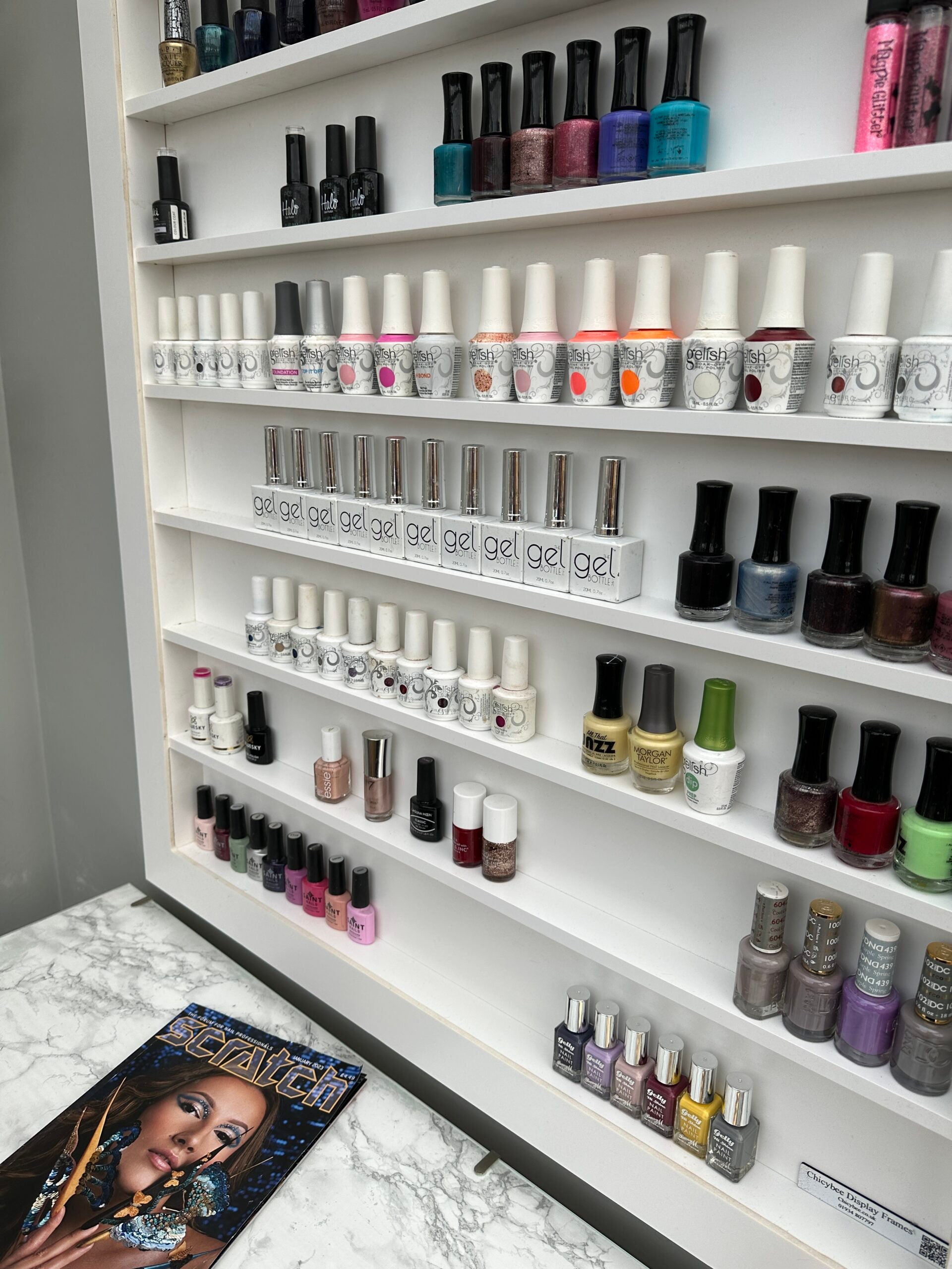 Wall Mounted Nail Polish Display Rack Stand Salon Furniture - Etsy UK