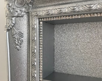 Glitter Silver Chrome Nail Polish Rack Display Frame With Led | Etsy