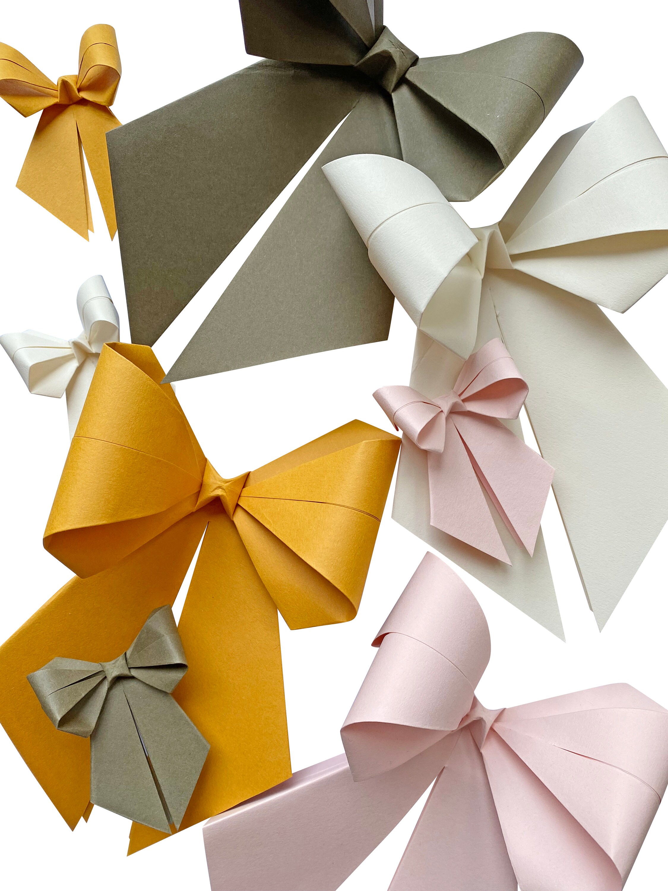 Christmas Paper Bow Decorations - Etsy