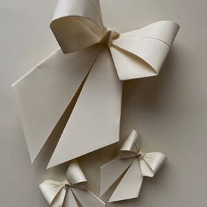 Christmas Paper Bow Decorations - Etsy