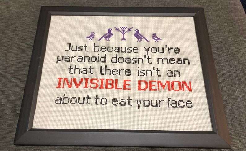 Cross Stitch of a Jim Butcher Quote From the Dresden Files - Etsy Canada