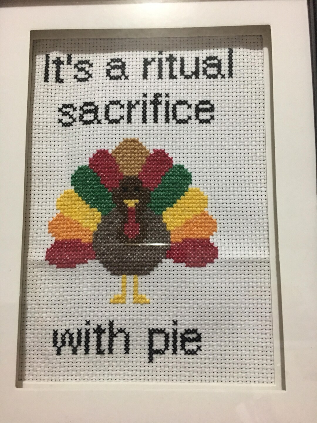 It's a Ritual Sacrifice With Pie Cross Stitch - Etsy Canada
