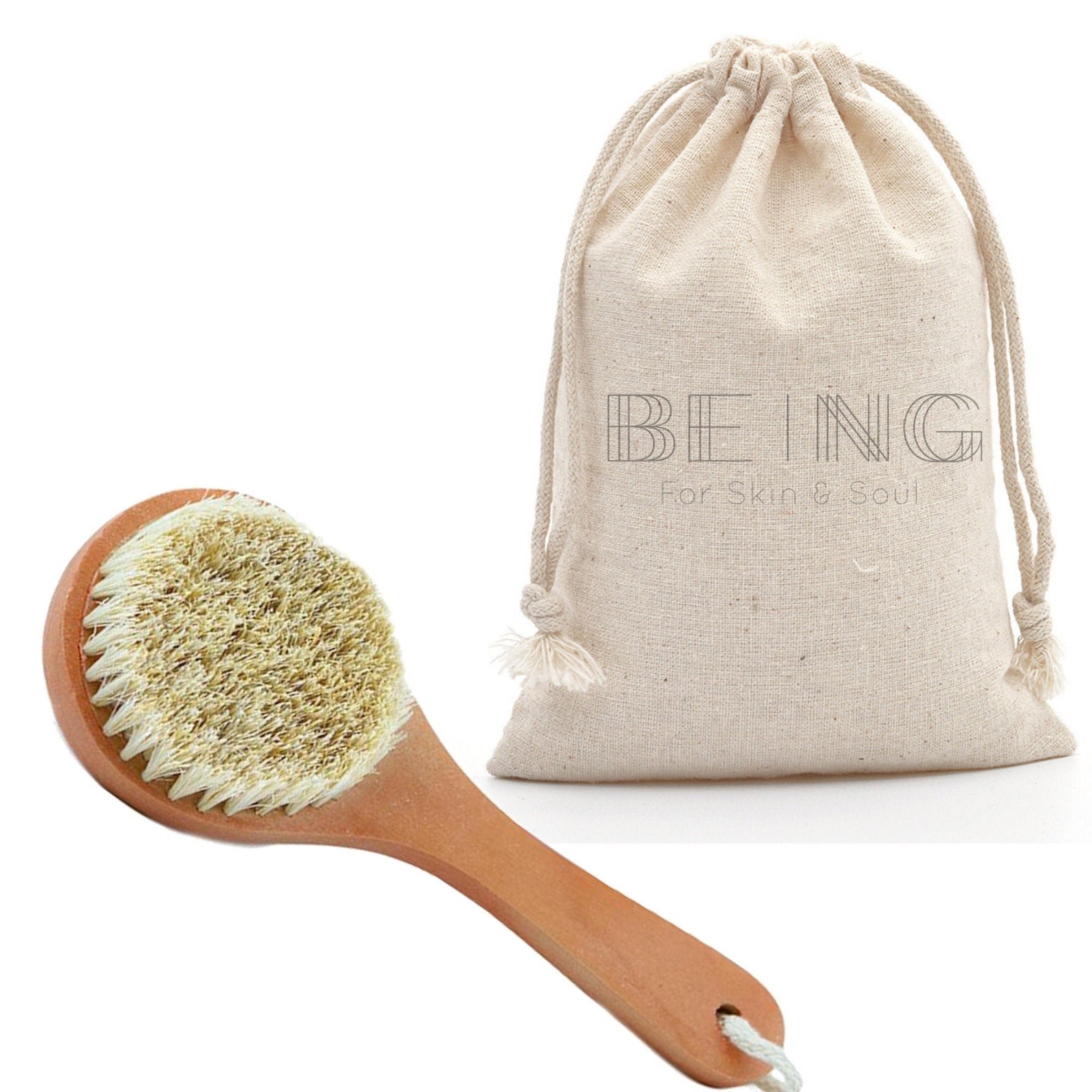 Exfoliating Dry Body Brush Skin Smoothing Brush Natural | Etsy