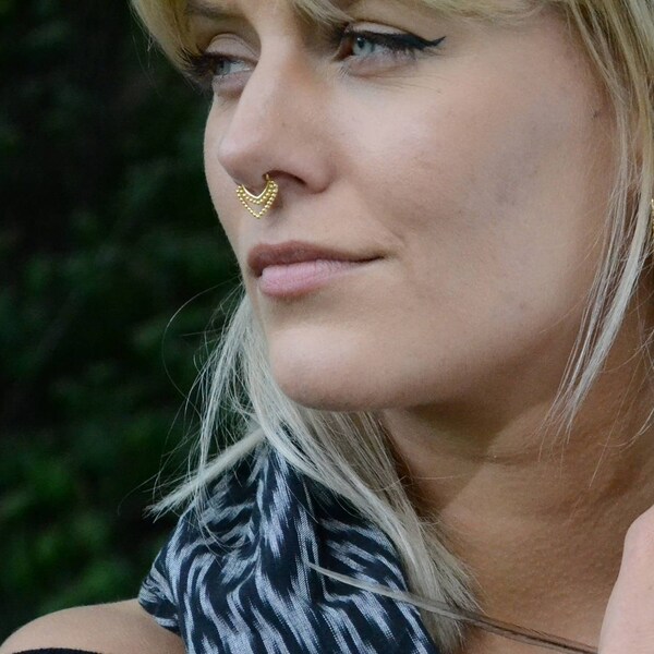 Double Septum Ring - Etsy