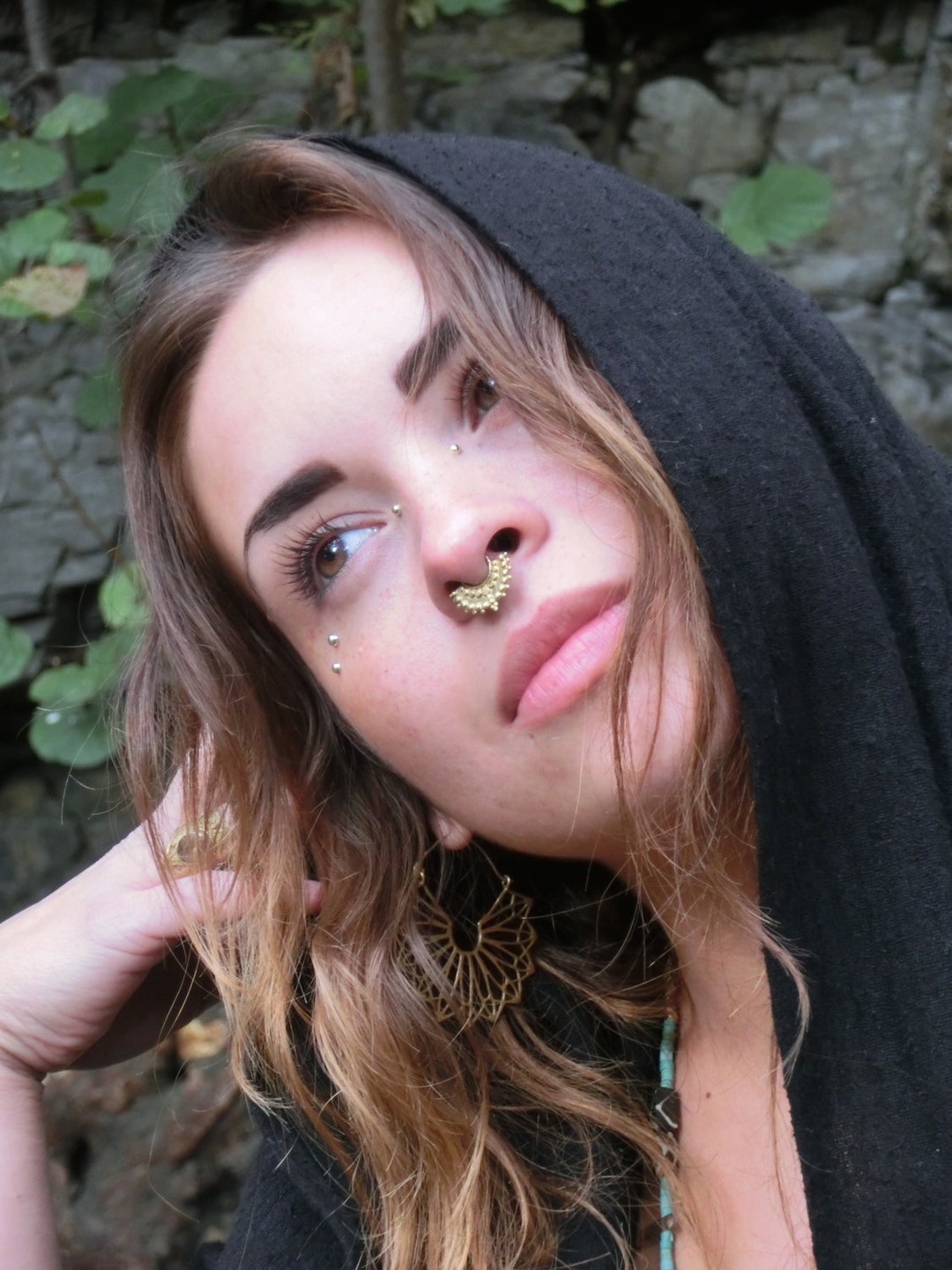 Large Tribal Brass Septum ⎜ancient - Etsy
