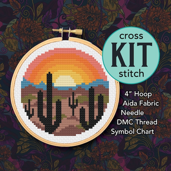 Desert Embroidery Kit - Etsy