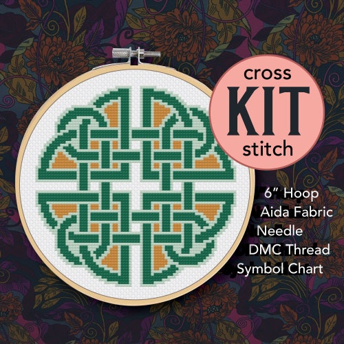 Celtic Knot Counted Cross Stitch Kit - Etsy
