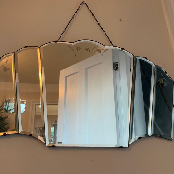 Fan Shaped Mirror - Etsy UK