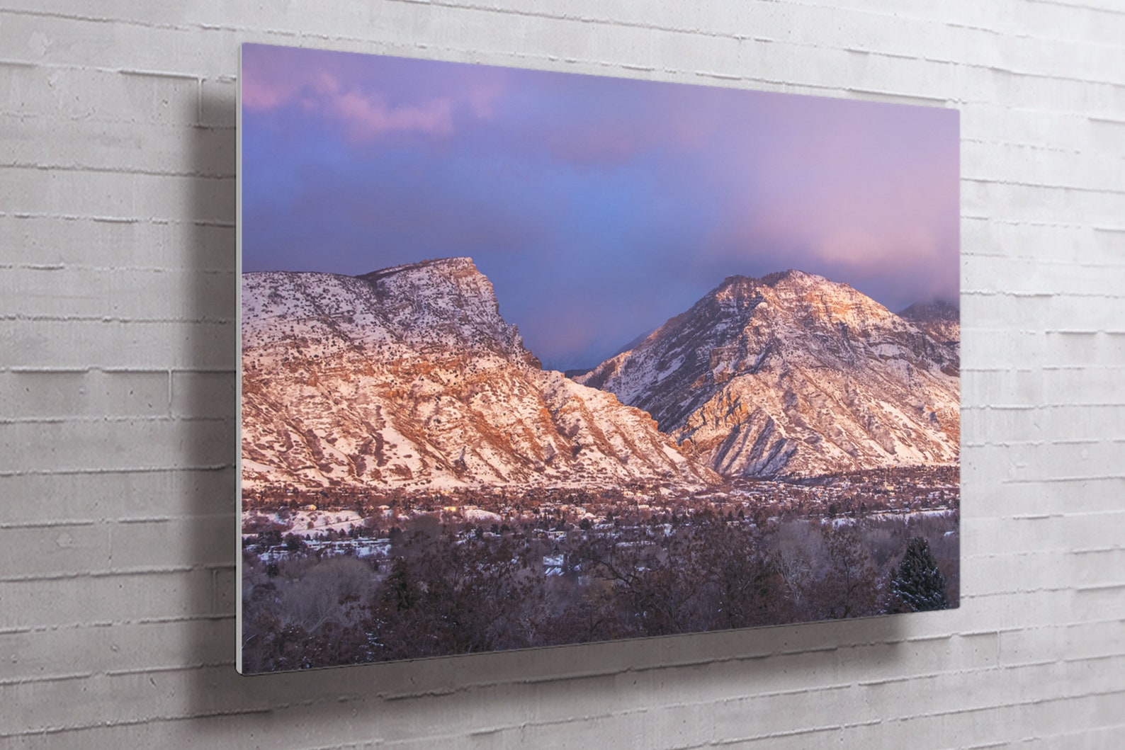 Provo Utah Mountains Photography Print, Mountain Sunset Landscape Wall ...