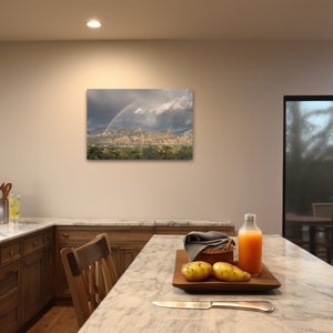 Provo Utah Mountains Photography, Rainbow Landscape Wall Art, Provo ...