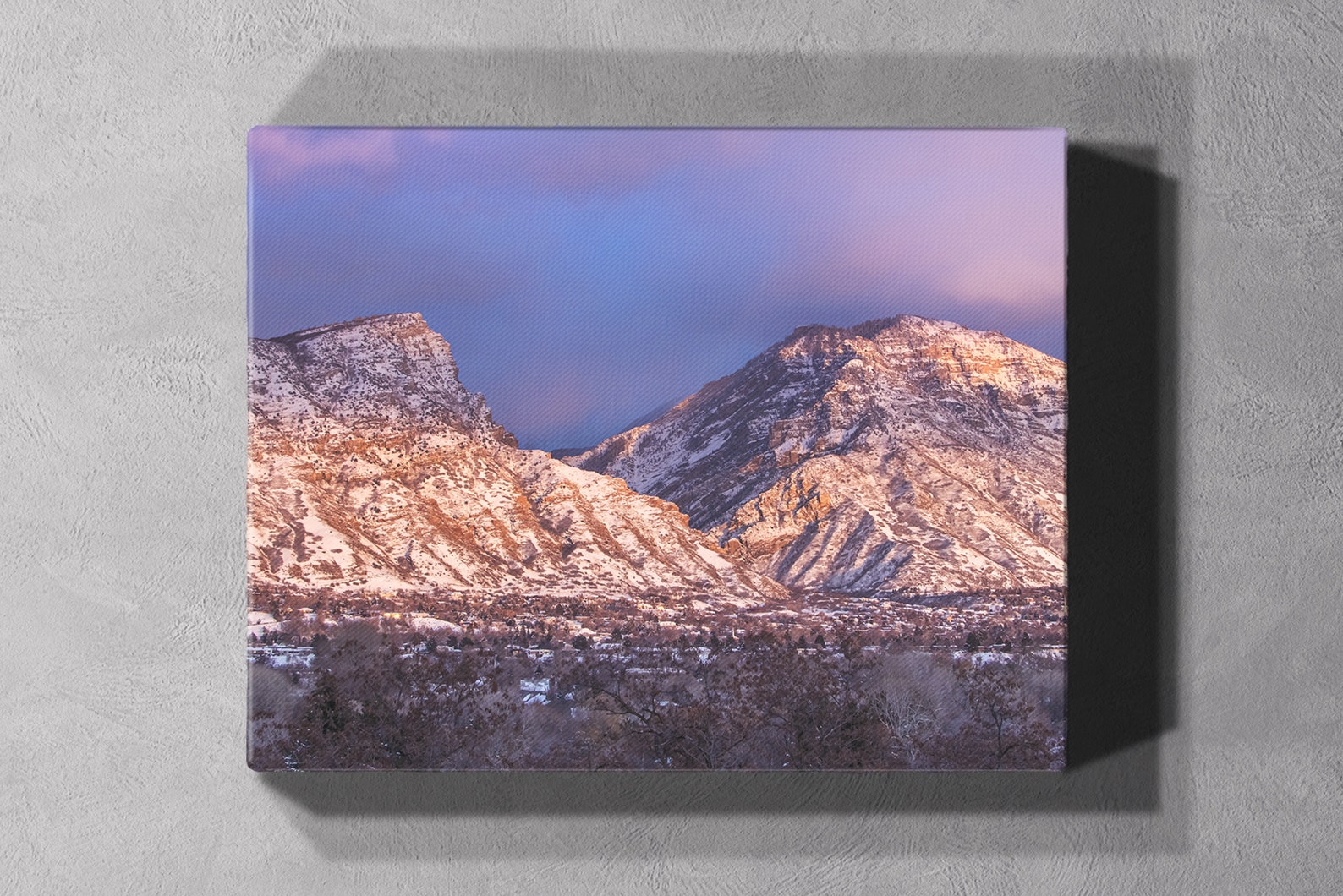 Provo Utah Mountains Photography Print, Mountain Sunset Landscape Wall ...