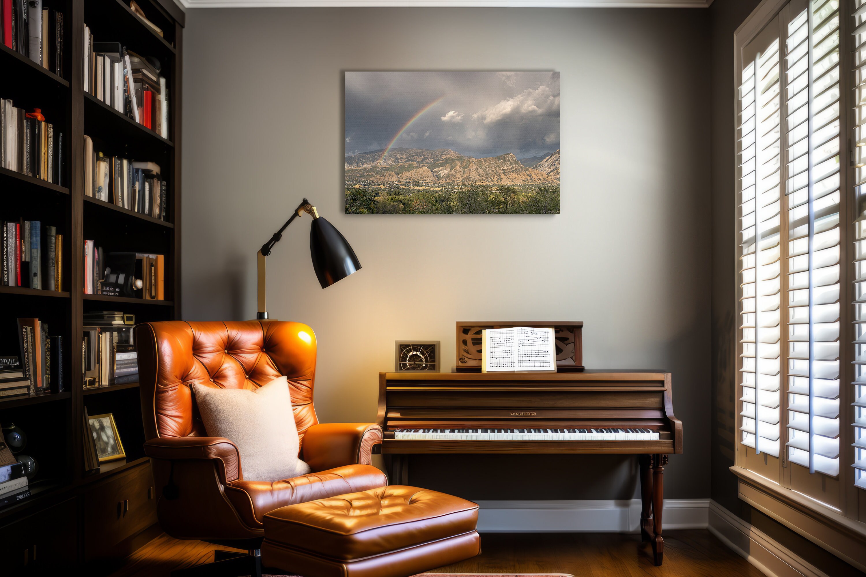 Provo Utah Mountains Photography, Rainbow Landscape Wall Art, Provo ...