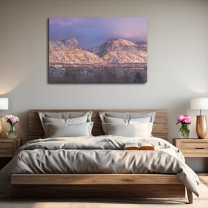 Provo Utah Mountains Photography Print, Mountain Sunset Landscape Wall ...