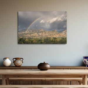 Provo Utah Mountains Photography, Rainbow Landscape Wall Art, Provo ...