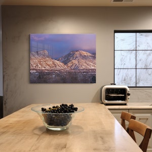 Provo Utah Mountains Photography Print, Mountain Sunset Landscape Wall ...
