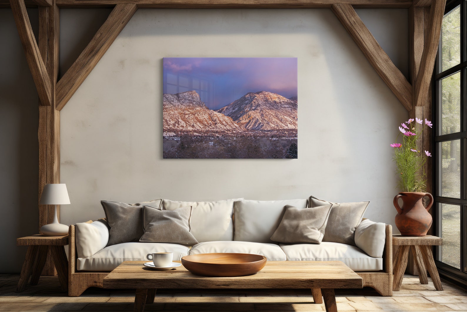 Provo Utah Mountains Photography Print, Mountain Sunset Landscape Wall ...