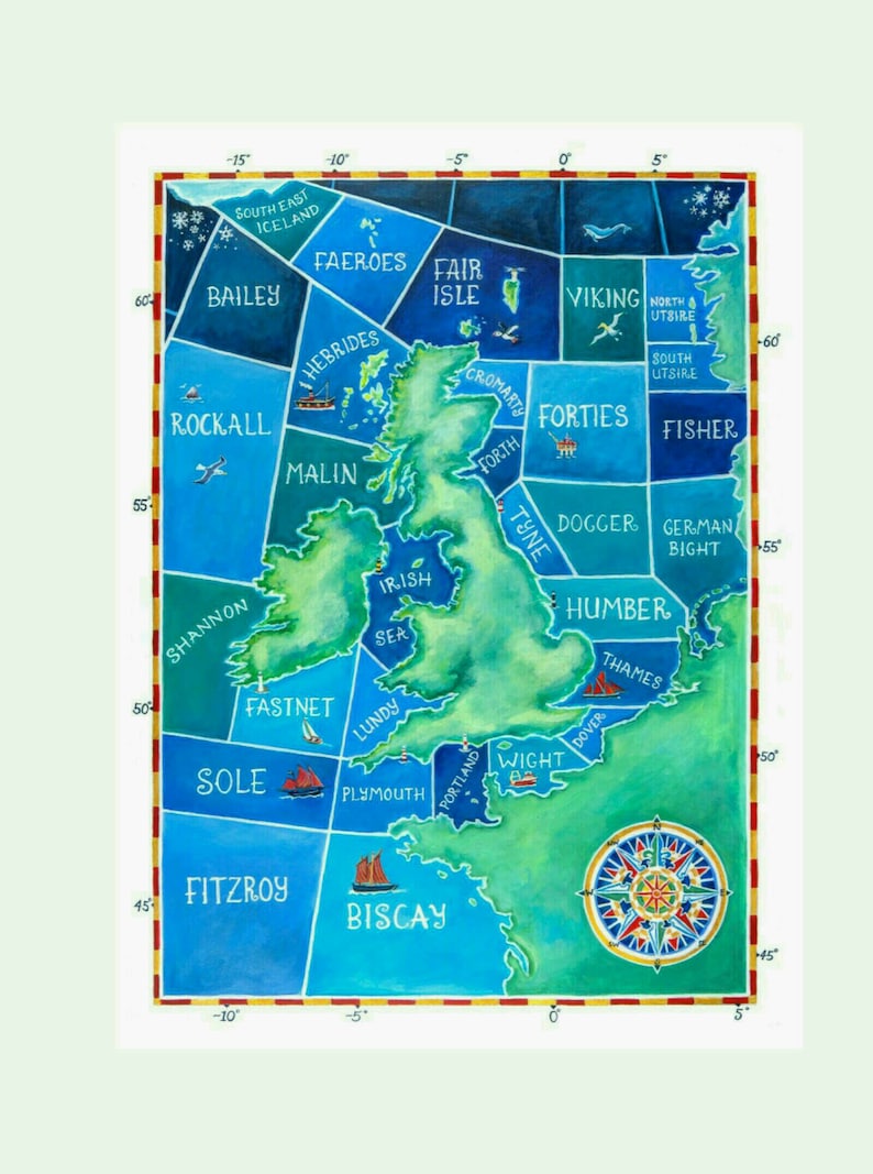 Shipping Forecast Map - Etsy