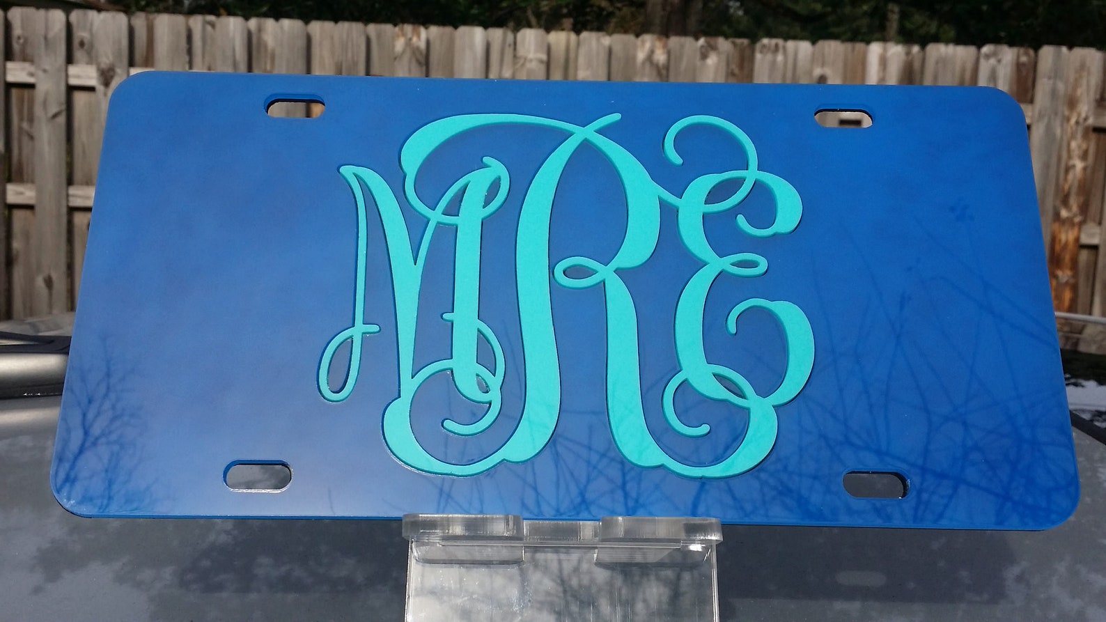 Custom Turquoise License Plate Car Tag Personalized Car Tag - Etsy