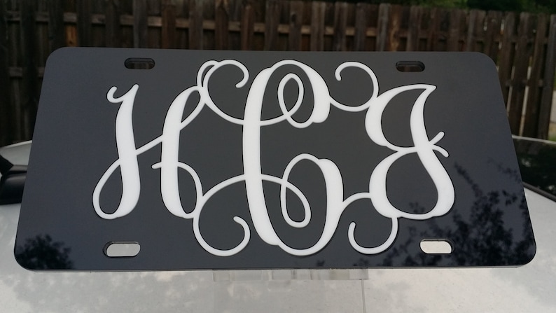 Custom black License Plate Car Tag Personalized - Etsy