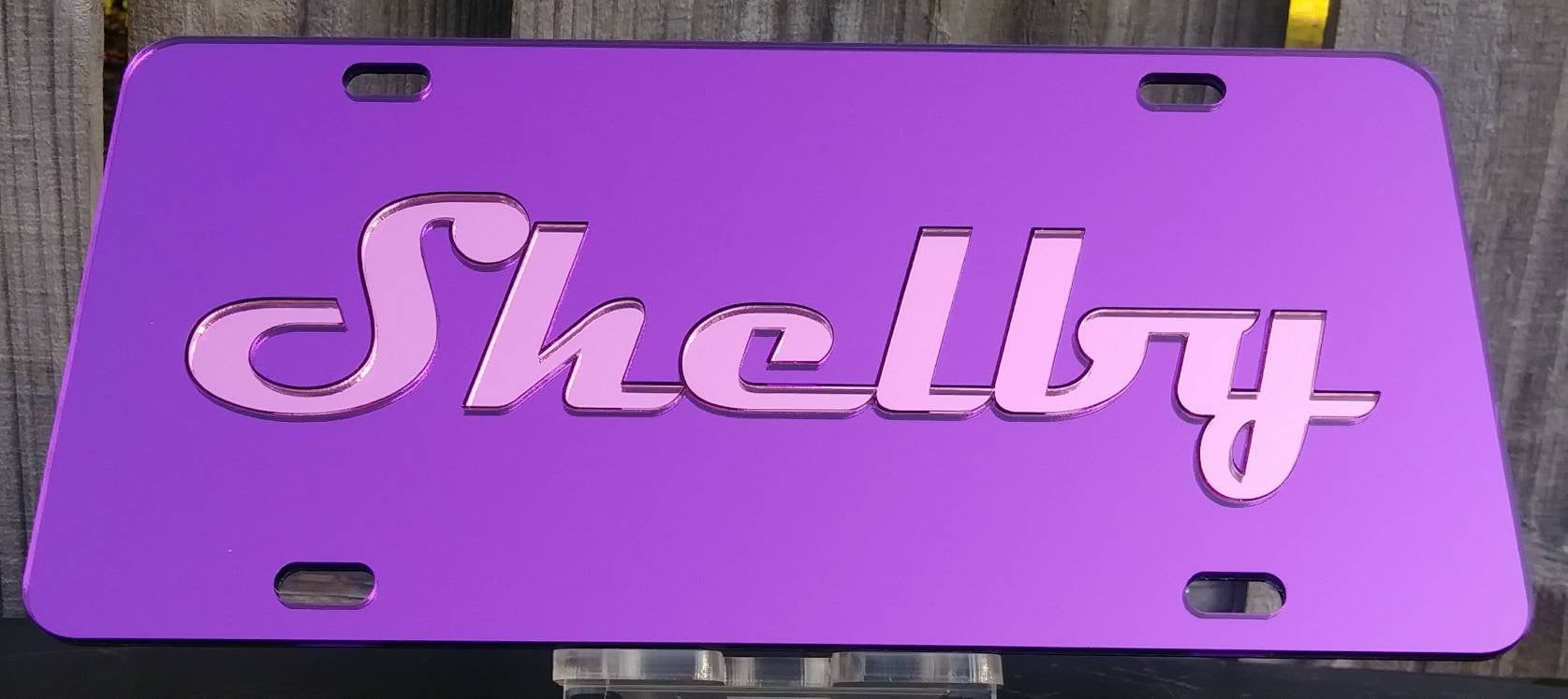 Custom Mirror Purple License Plate Car Tag Personalized Car | Etsy