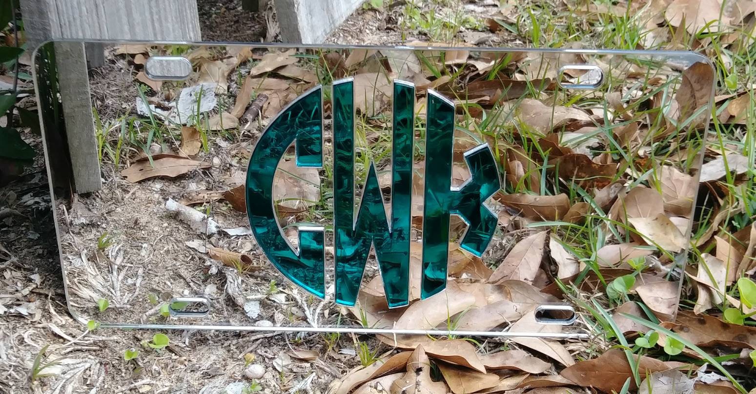 Custom Mirror Silver License Plate Car Tag Personalized Car | Etsy