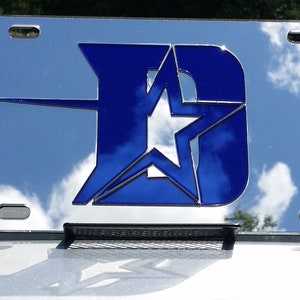 Custom Mirror "dark Blue" License Plate, Car Tag, Personalized Car Tag ...