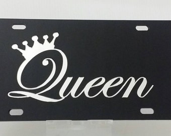 Queen Mirror Laser Cut License Plate NEW - Etsy