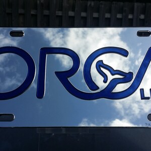 Custom Mirror "dark Blue" License Plate, Car Tag, Personalized Car Tag ...