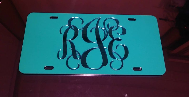 Custom Turquoise License Plate Car Tag Personalized Car Tag | Etsy