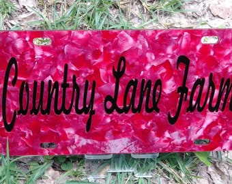 Alice in Wonderland License Plate I Would Rather Be in - Etsy