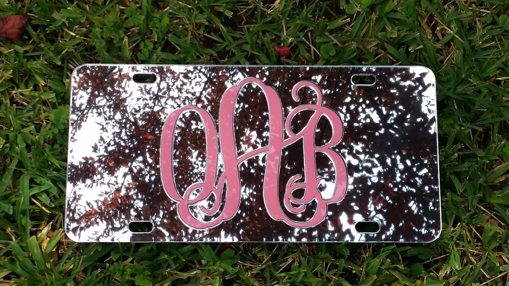 Custom pink License Plate Car Tag Personalized | Etsy