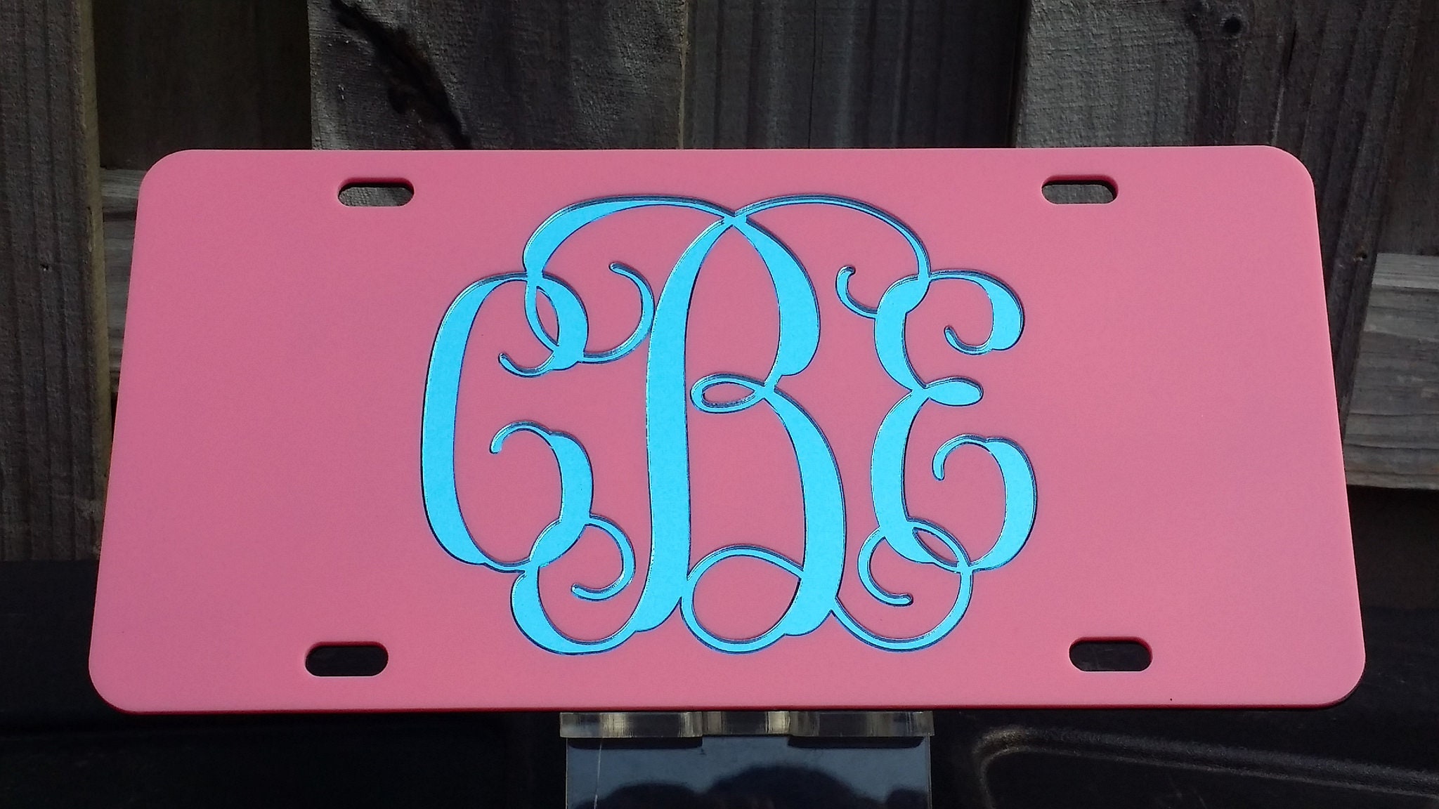 Custom pink License Plate Car Tag Personalized - Etsy