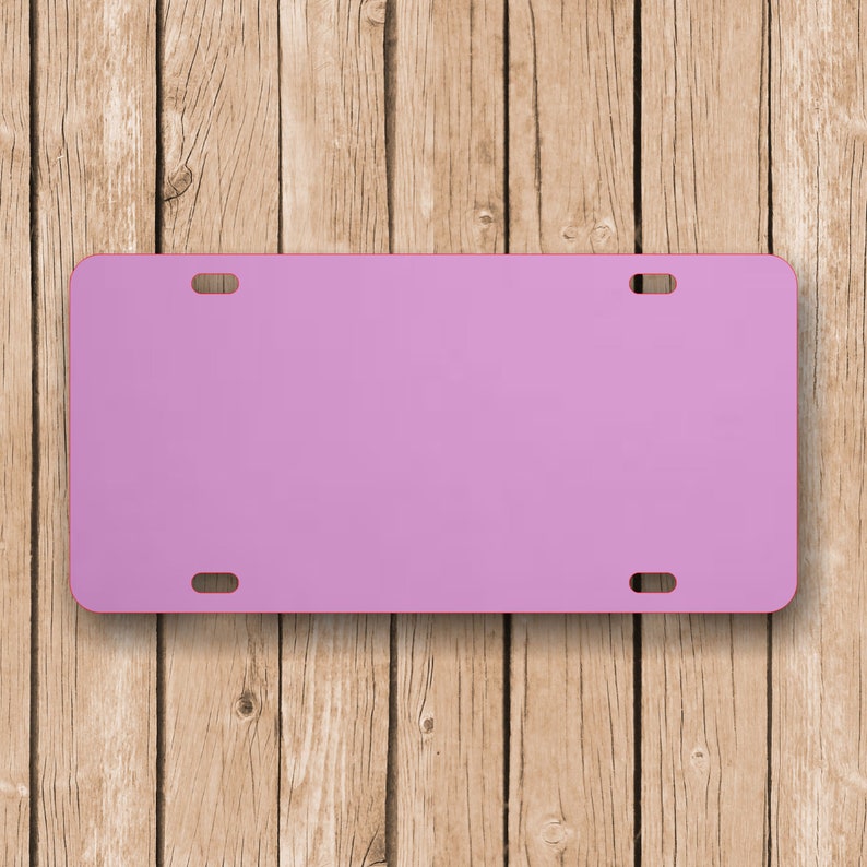 Custom Mirror "pink" License Plate, Car Tag, Personalized Car Tag ...