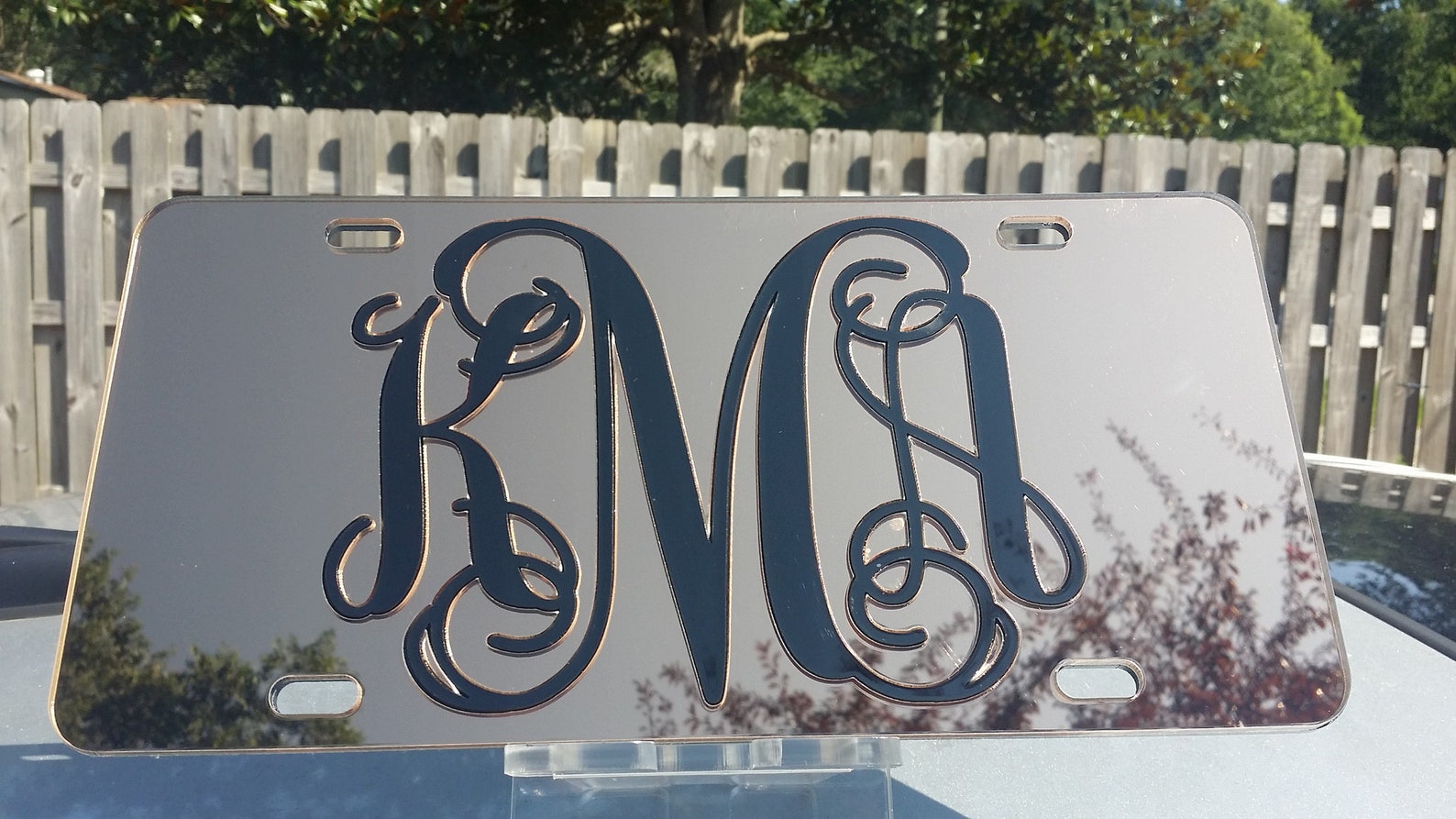 Custom Mirror bronze License Plate Car Tag - Etsy