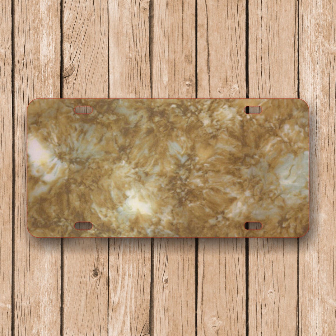 Antique Beige Acrylic License Plate - Etsy