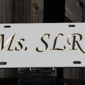 Custom "white" License Plate, Car Tag, Personalized Car Tag, Custom ...