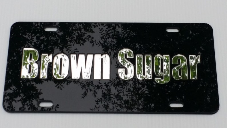 Custom black License Plate Car Tag Personalized - Etsy
