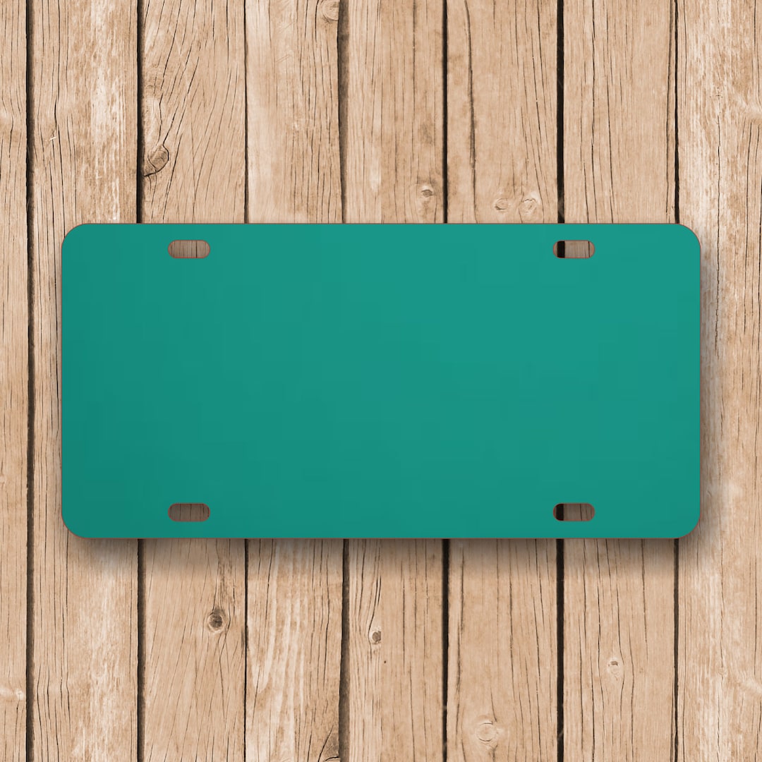 Custom Mirror "teal" License Plate, Car Tag, Personalized Car Tag ...