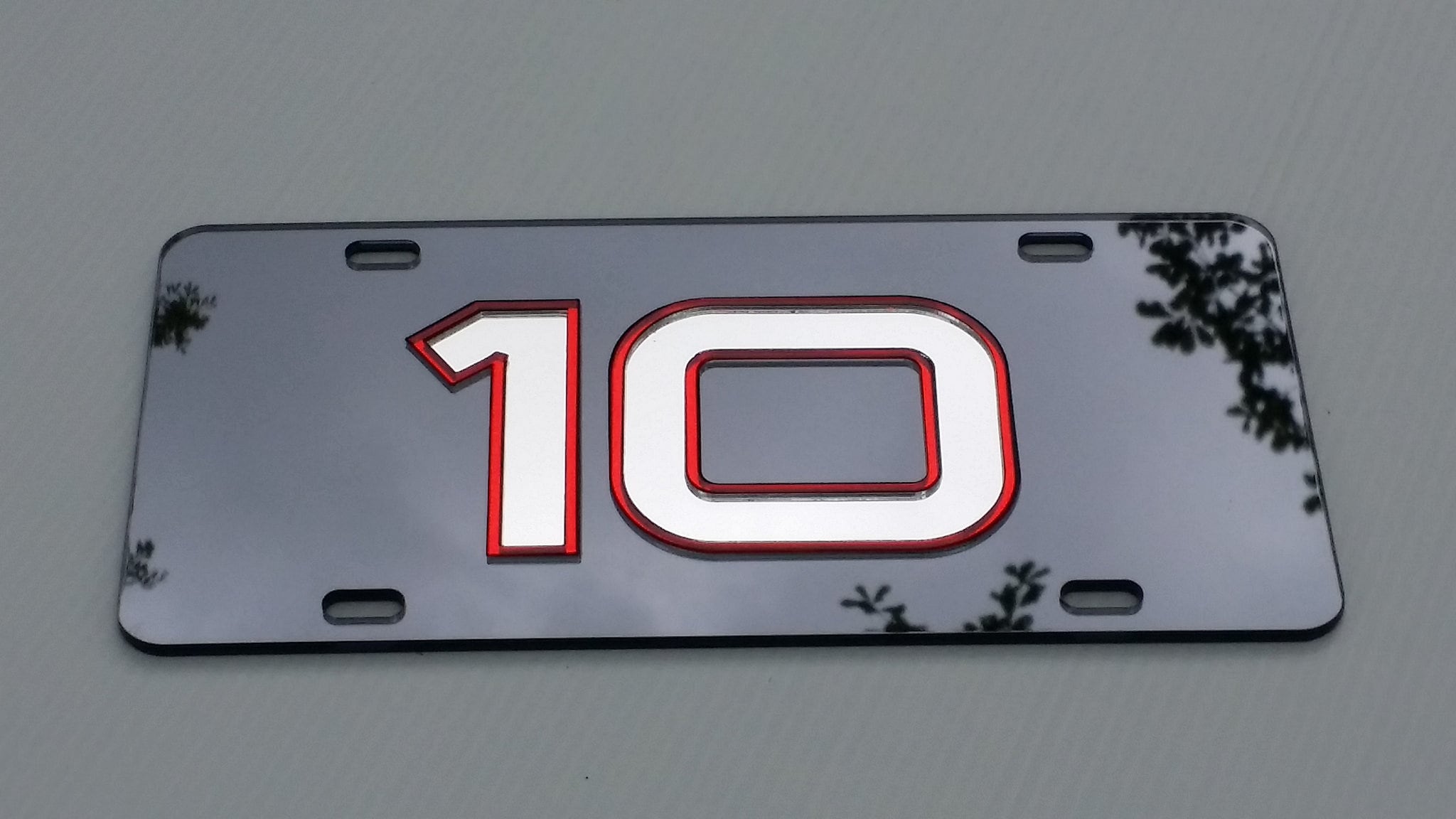 Custom Mirror "dark Grey" License Plate, Car Tag, Personalized Car Tag ...