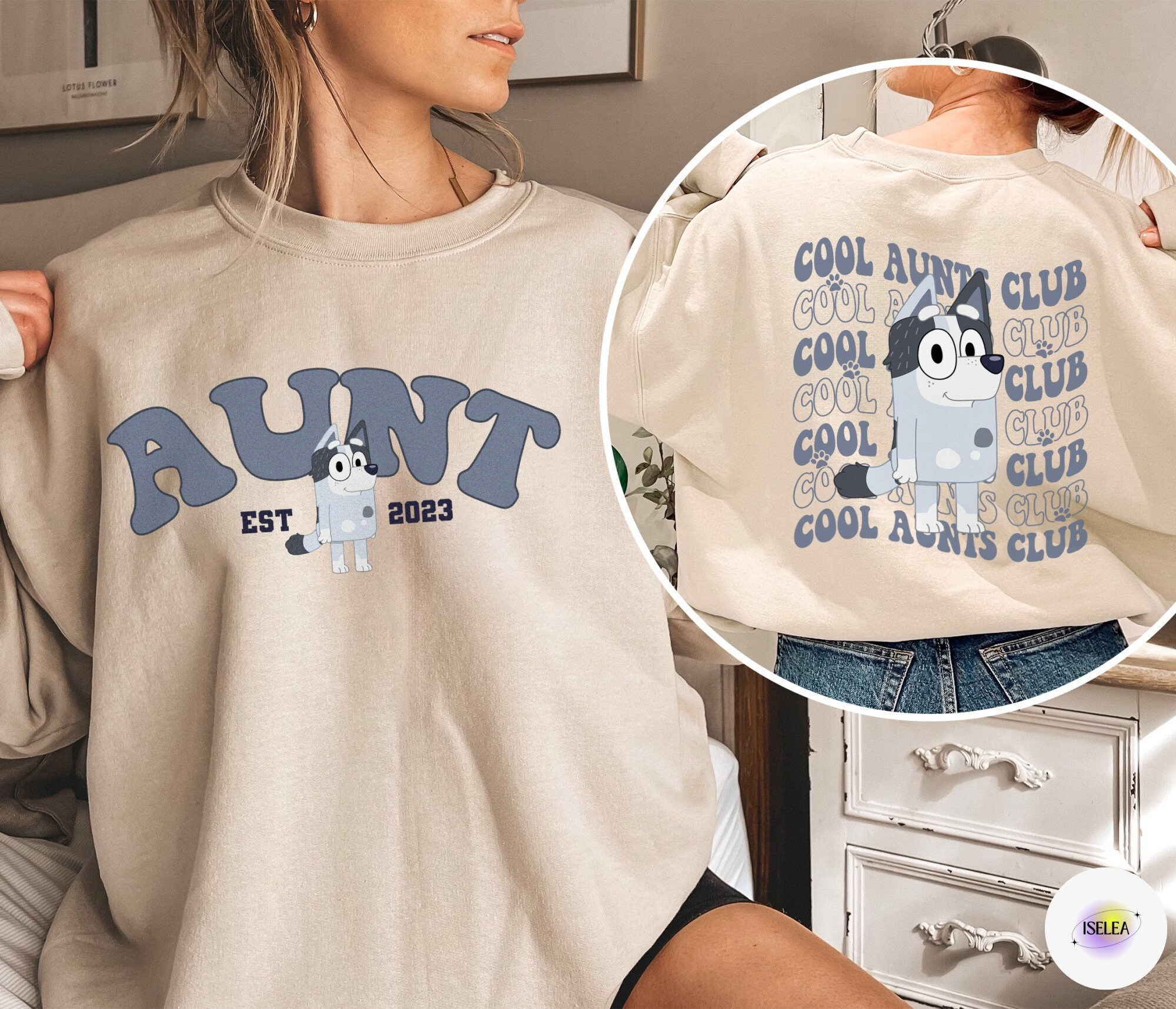 Aunt Trixie Cool Club Shirt Bluey Auntie Shirt, Bluey Family Shirt ...