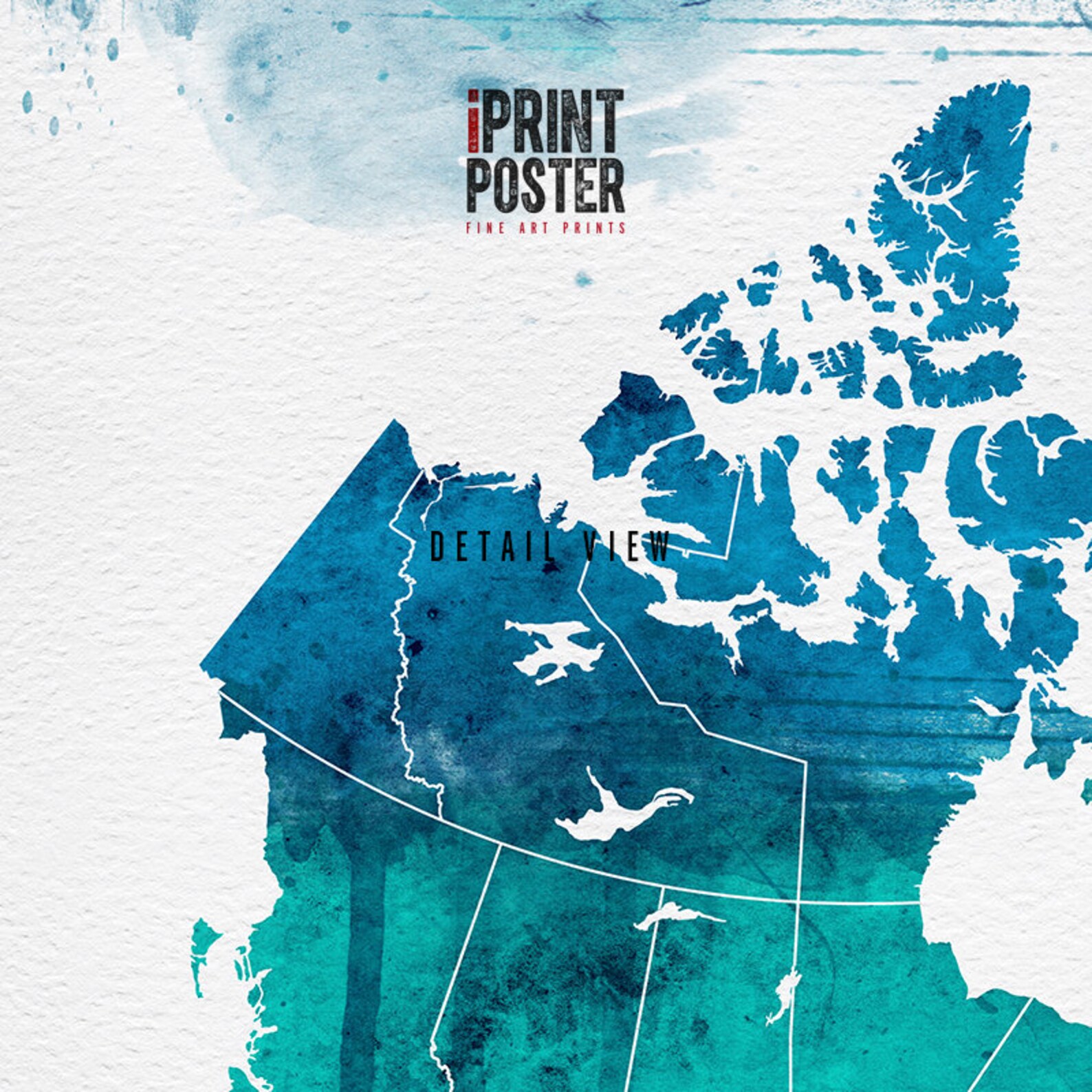 Canada Map Art Canada Map Poster Canada Map Print | Etsy