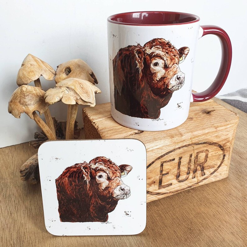 Limousin bull coffee mug cattle gifts farmer gift cow | Etsy