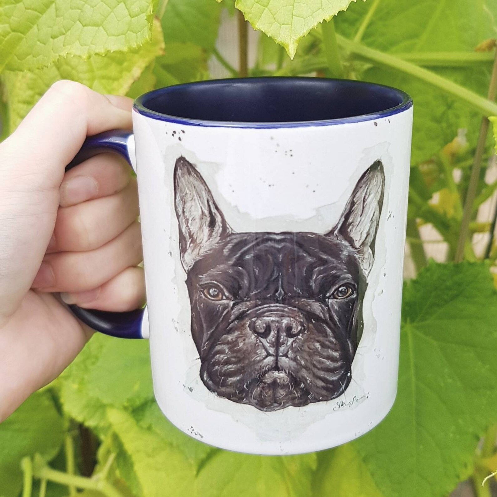 Watercolour French Bulldog Mug Dog Coffee Mug Funny Dog Mug - Etsy