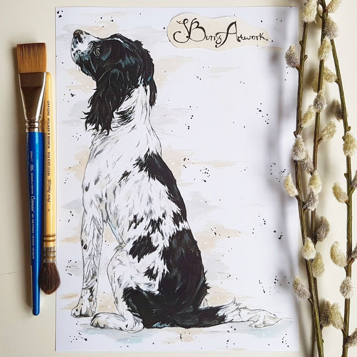 Springer Spaniel Print Dog Decor Cute Dog Print Pet - Etsy