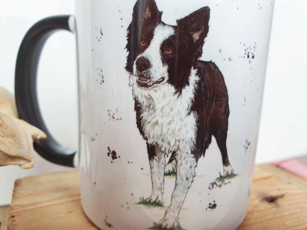Border Collie Coffee Mug Border Collie Gifts Pet Portrait - Etsy
